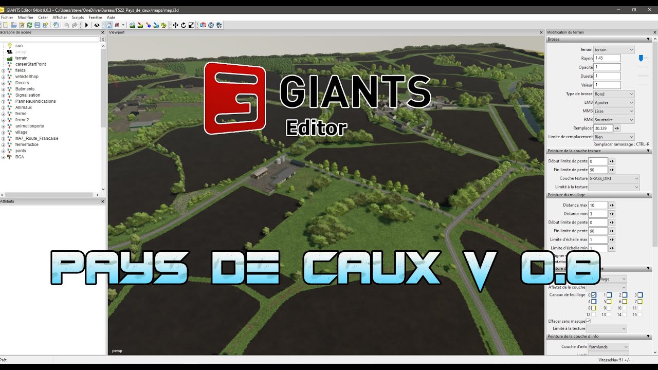 FS22 Présentation de la map v0.8.2 de "Pays de caux" qui est toujours ...
