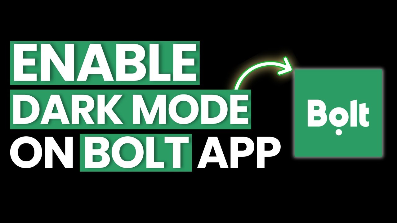 How To Enable Dark Mode On Bolt App 2025 - YouTube