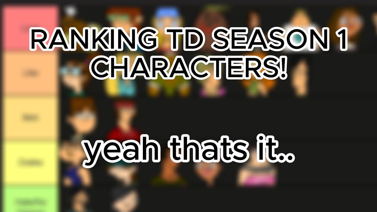 RANKING TD SEASON 1 CHARACTERS! - YouTube