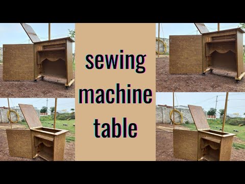 how to make sewing machine table|sewing machine table with storage|sali ...
