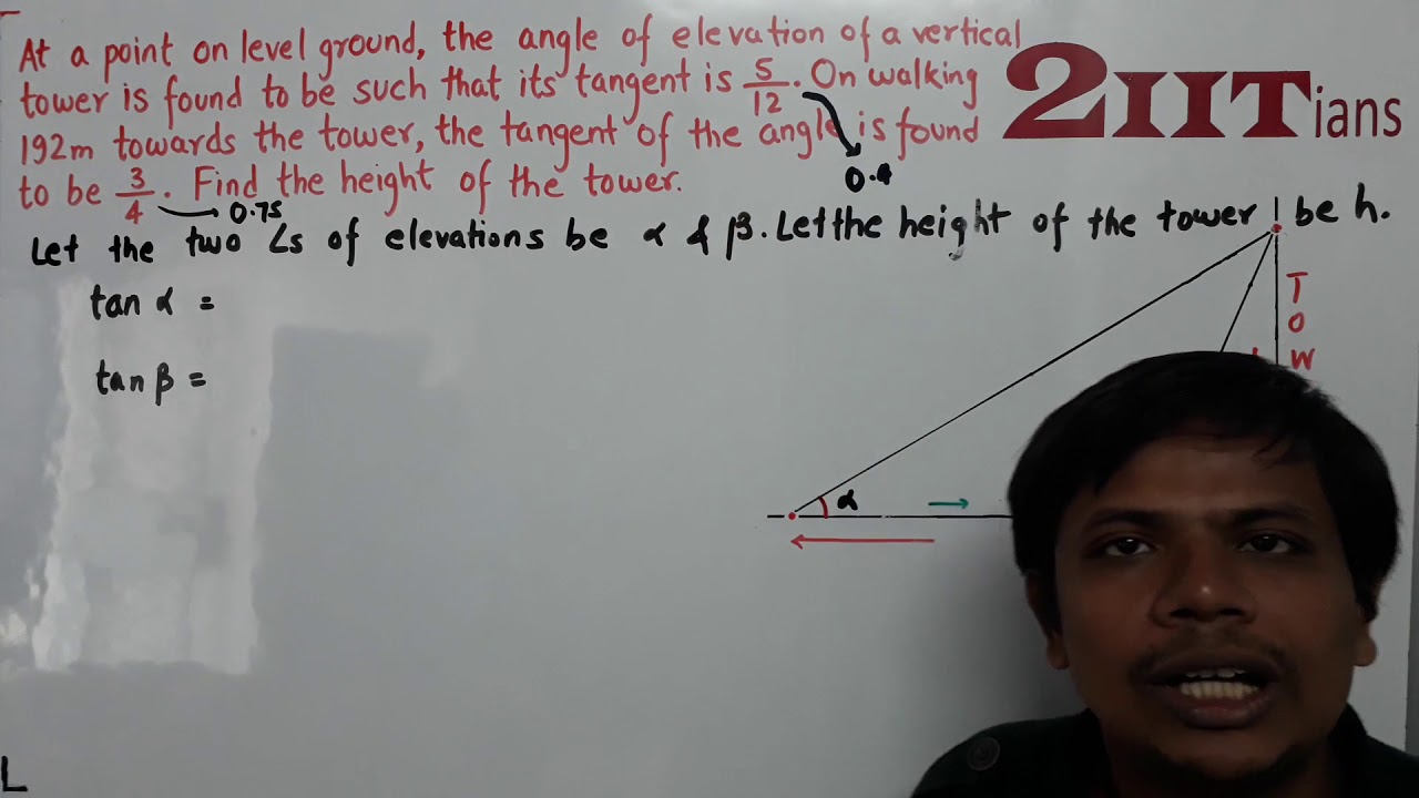 Heights And Distances Exercise 20 Q21 Class X ICSE | IIT JEE - YouTube