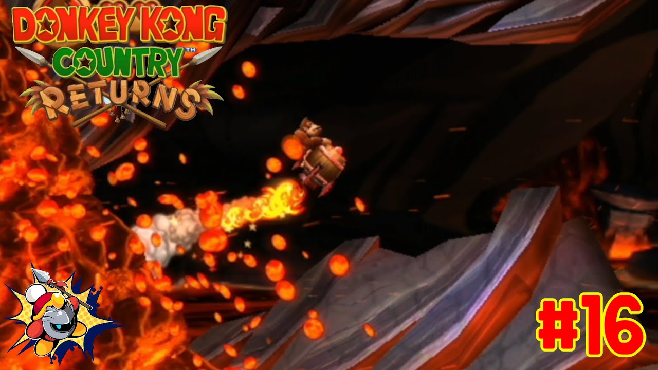 Donkey Kong Country Returns 16 - Trial By Fire & Brimstone (Volcano PT ...