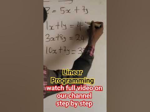 Linear Programming maximization problem #maths #differentiation # ...