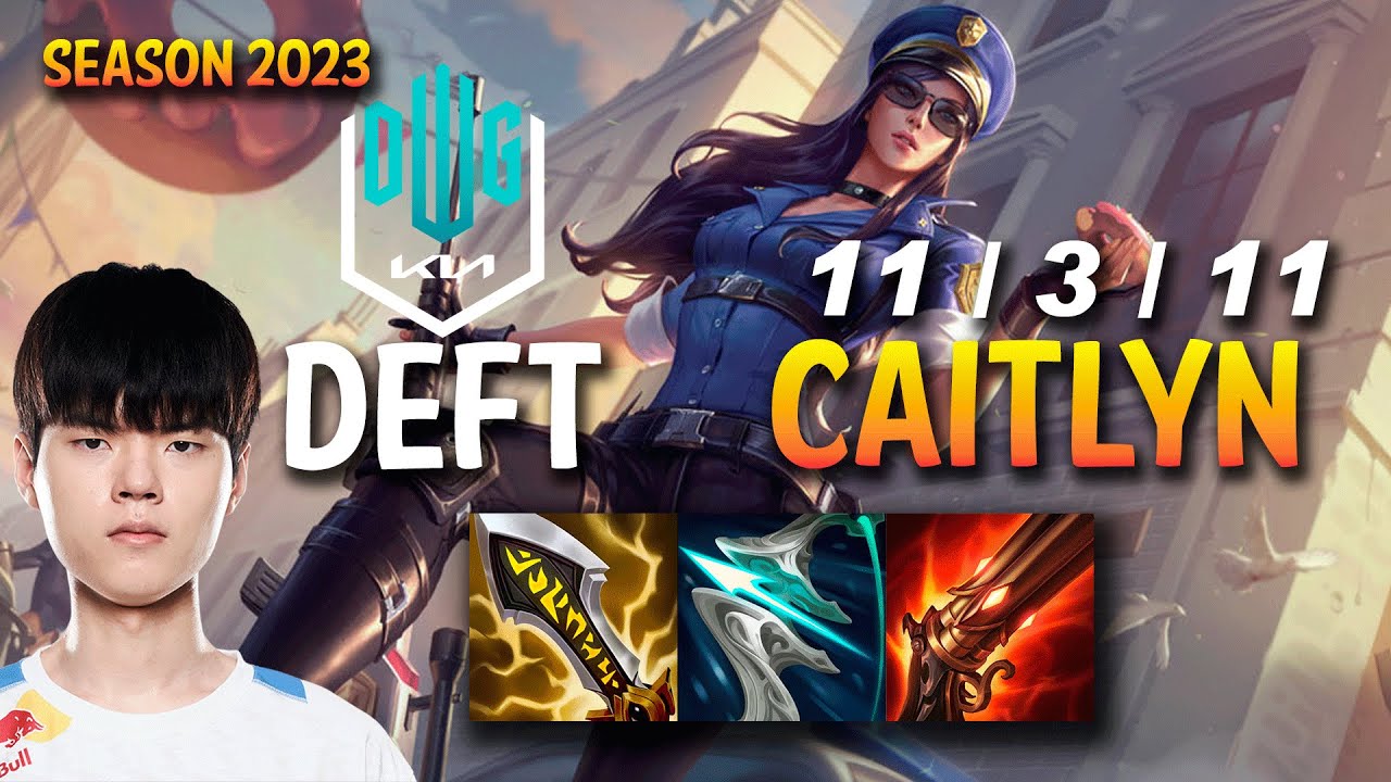 DK Deft CAITLYN vs JHIN ADC - KR Ranked - YouTube