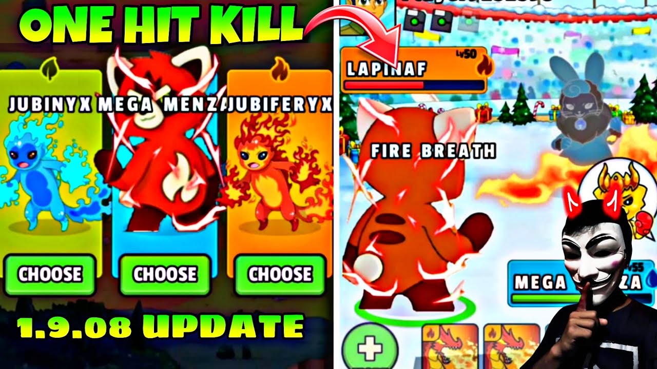 DYNAMONS WORLD ONE HIT KILL 1.9.10 || MEGA MENZA MOD IN ONE HIT KILL 😈 ...