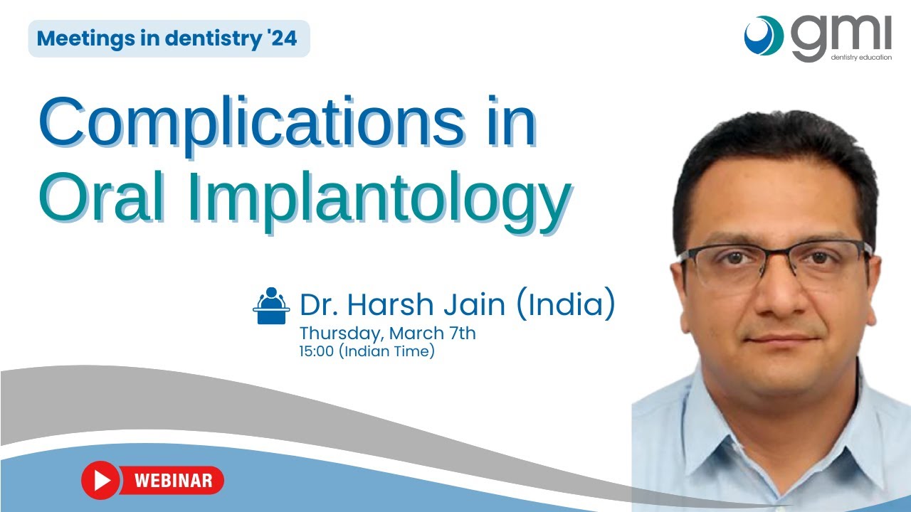 Complications in Oral Implantology - Dr. Harsh Jain - YouTube