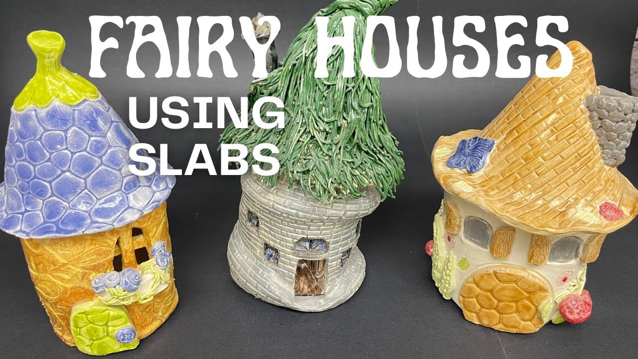 Ceramic clay fairy houses-day 1 | clay sculpture lesson plan | high ...
