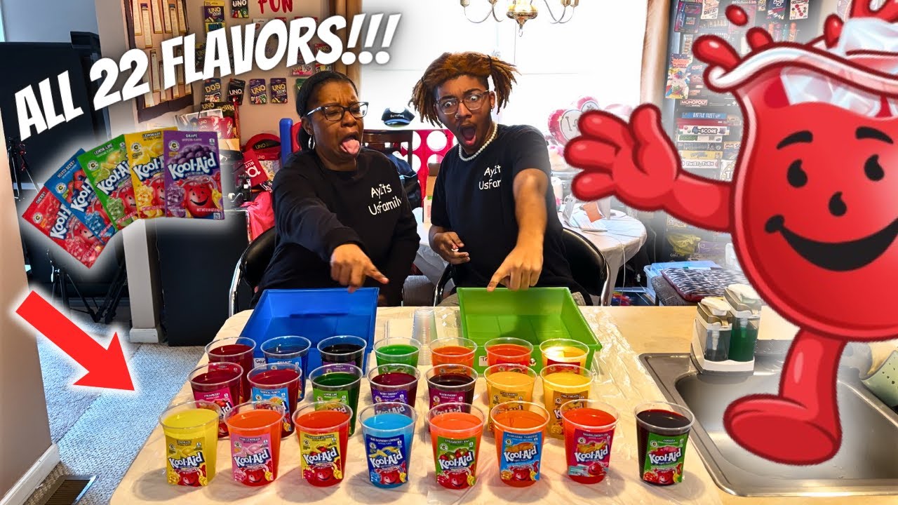 WE TRIED EVERY KOOL-AID FLAVOR KNOWN TO MAN!!! - YouTube
