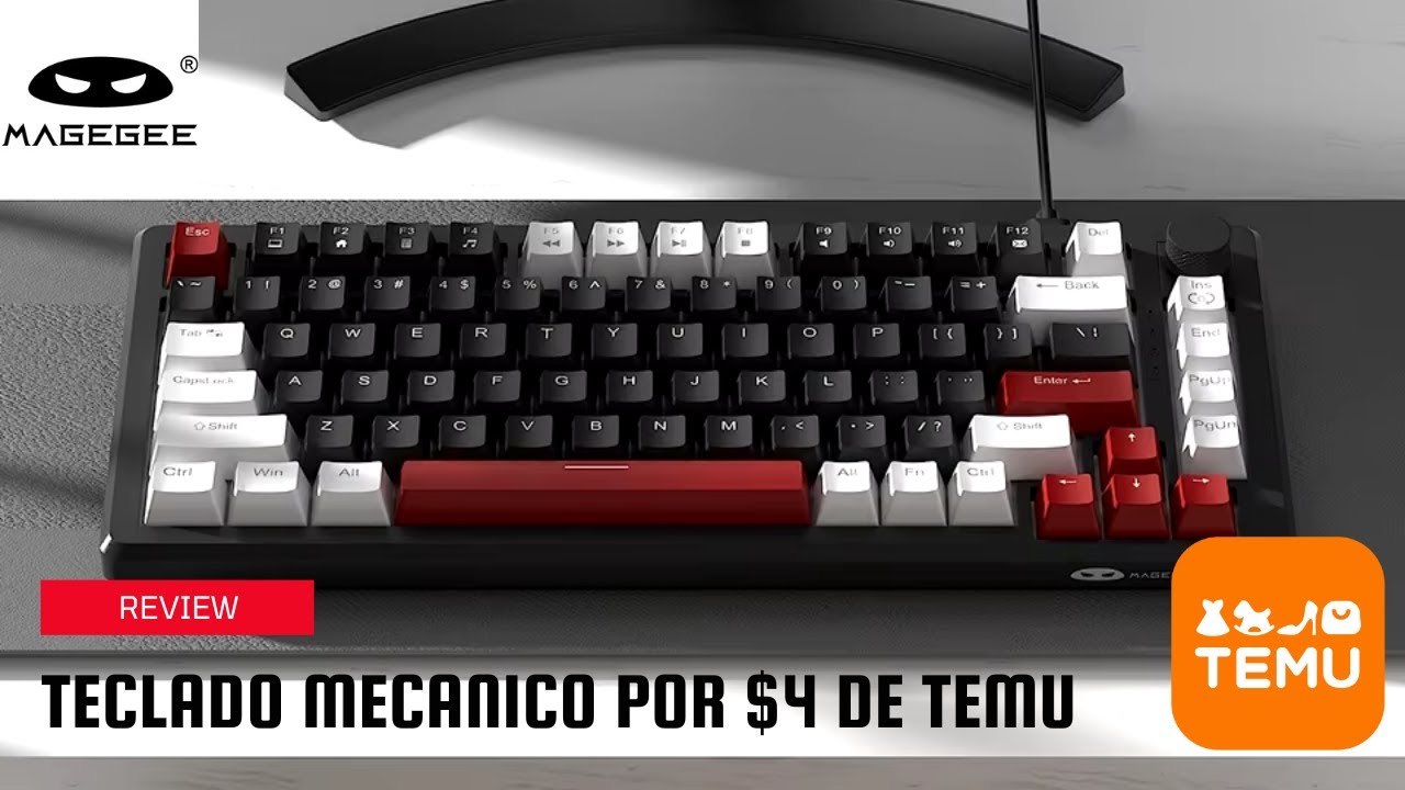 ¿Un Teclado Mecánico por $4? 😱 Probé el MageGee Star 75 de Temu y Aquí ...