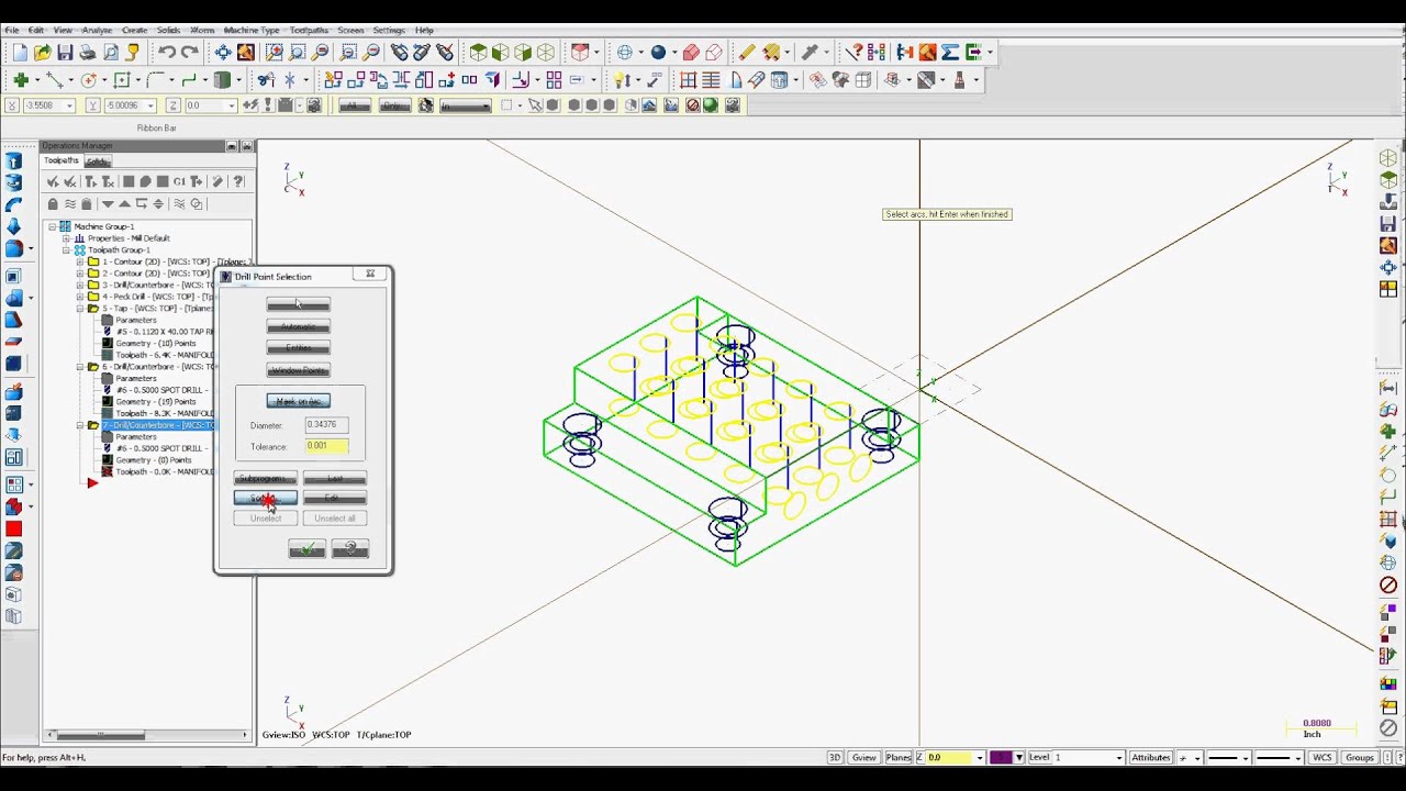 Z Depth of Holes Selection - YouTube
