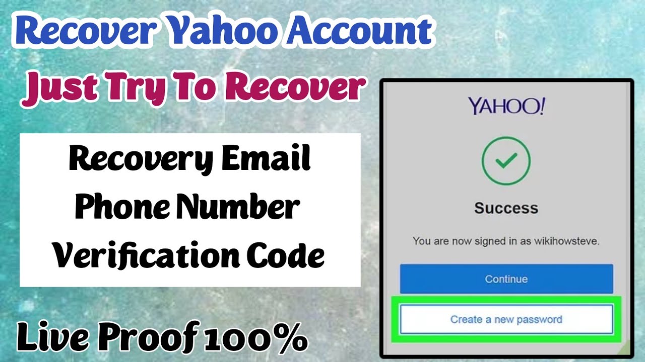 Yahoo mail old account recovery new trick 2023 | Recover your Yahoo account without any ...