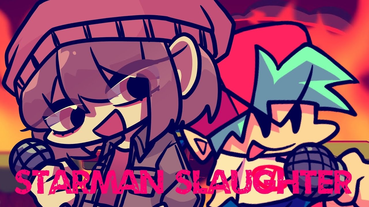 fnf starman slaughter cover remake [Suzu&Mio&Sui&Mei vs BF] - YouTube