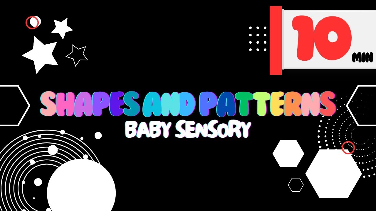 Baby Sensory Video: Black White and Red Shapes + Patterns - Infant ...