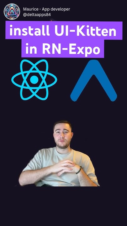 React Native Expo - install ui-kitten - YouTube