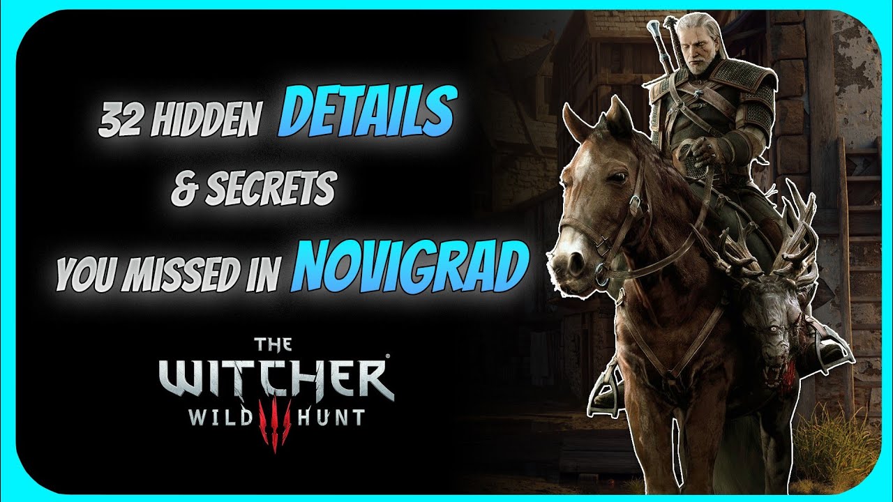32 Amazing Details You Missed in Novigrad - Witcher 3 - YouTube