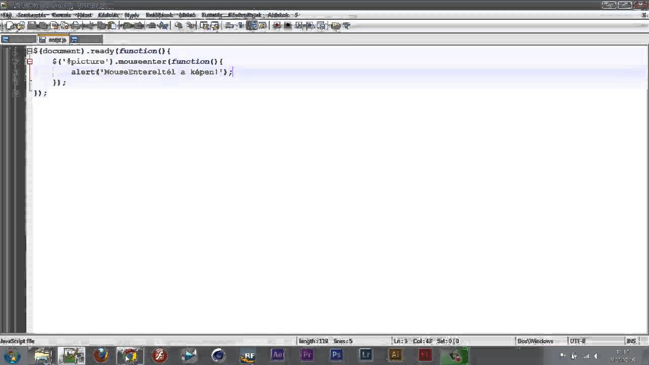 Jquery 21 Eventek Mouseenter Youtube