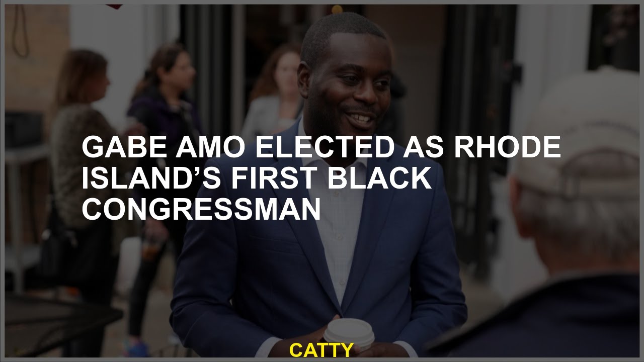 Gabe Amo elected as Rhode Island’s first Black congressman - YouTube