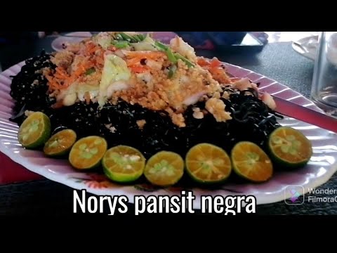 Pansit Negra @Norys Restaurant Tuburan Ligao City - YouTube
