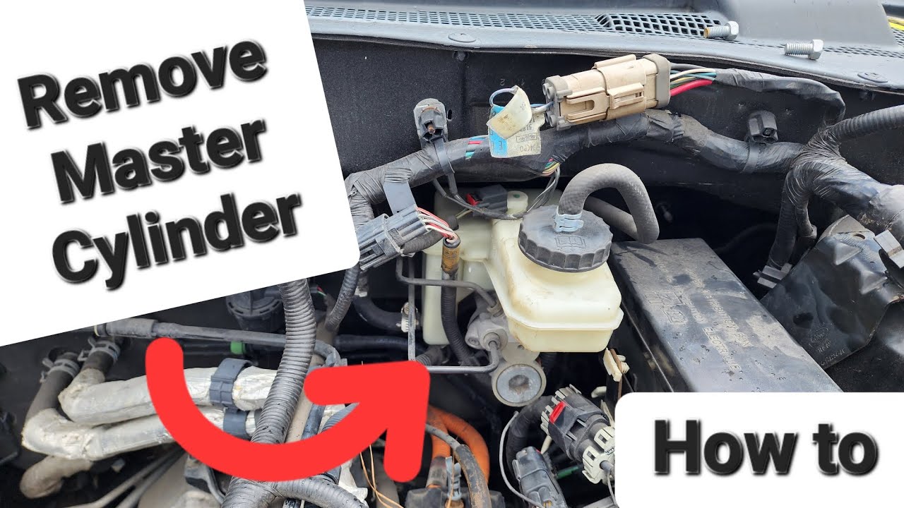 2005-2008 Ford Escape HYBRID, brake master cylinder removal. - YouTube
