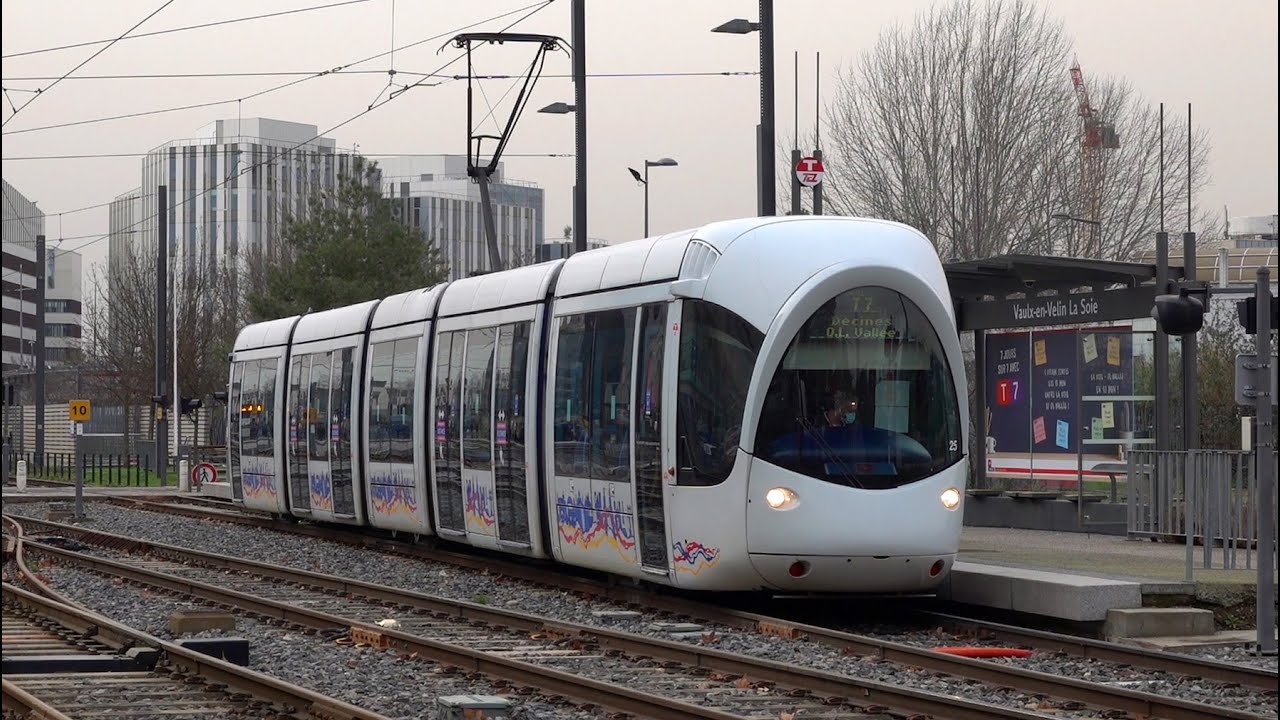 Tramway de Lyon - Ligne T7 - YouTube