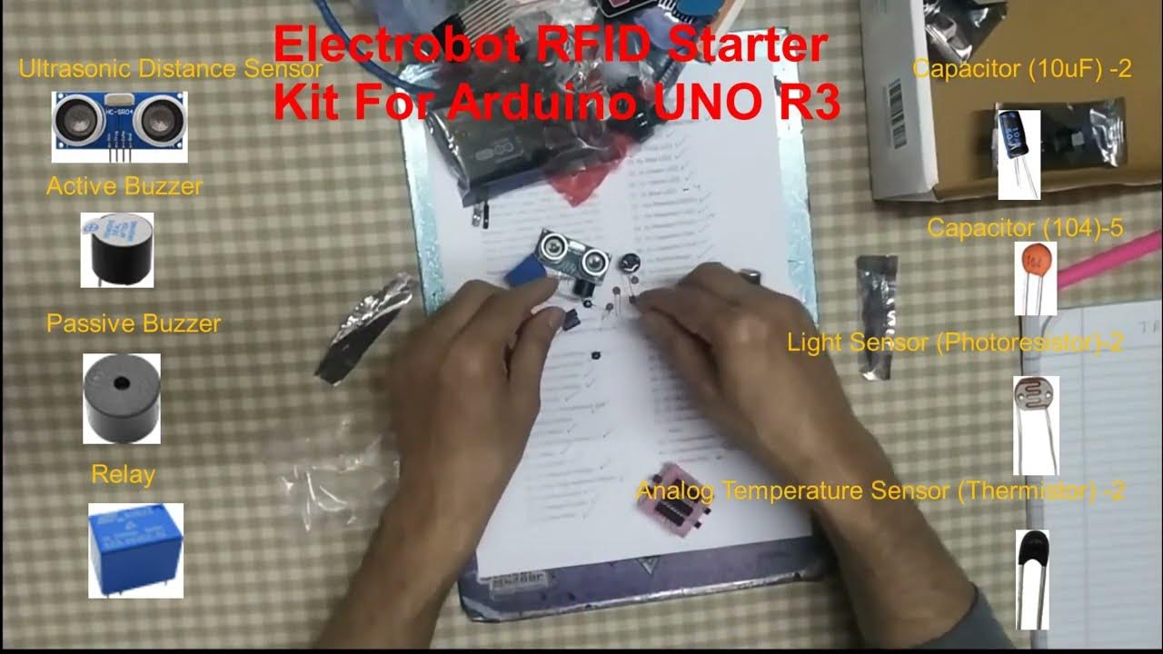 Electrobot RFID Starter Kit For Arduino UNO R3 - Robotics Basic - YouTube