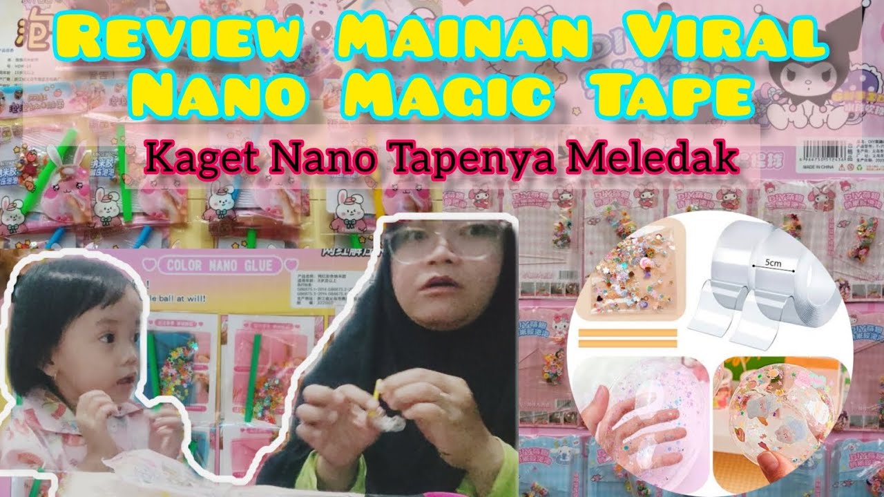 REVIEW MAINAN VIRAL - NANO MAGIC TAPE BALON | PART 1 - YouTube
