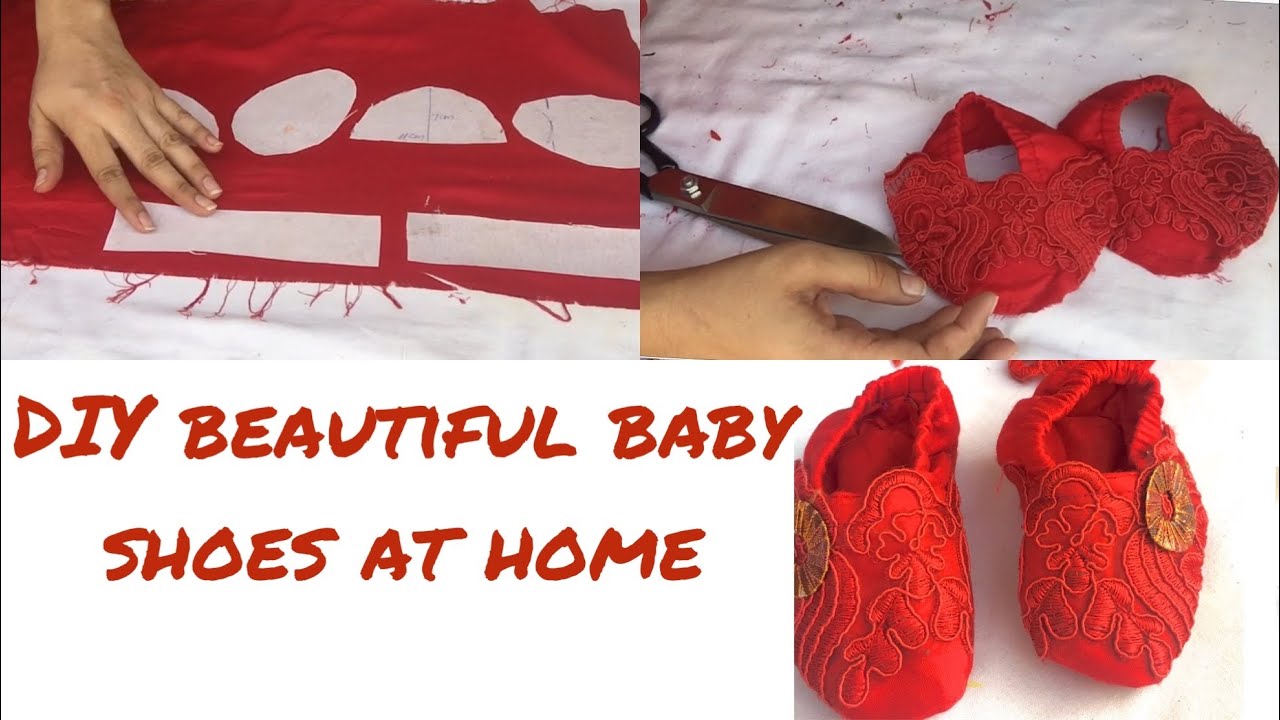 Baby shoes| DIY baby shoes| how to make baby fabric shoes| how to sew ...