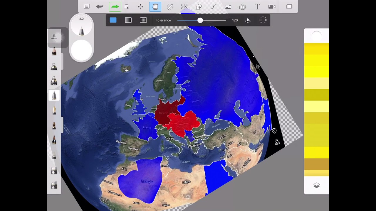 WW1 in 30 second google earth - YouTube