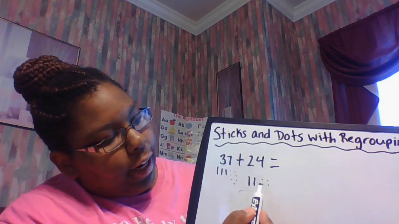 Sticks and Dots with regrouping - YouTube