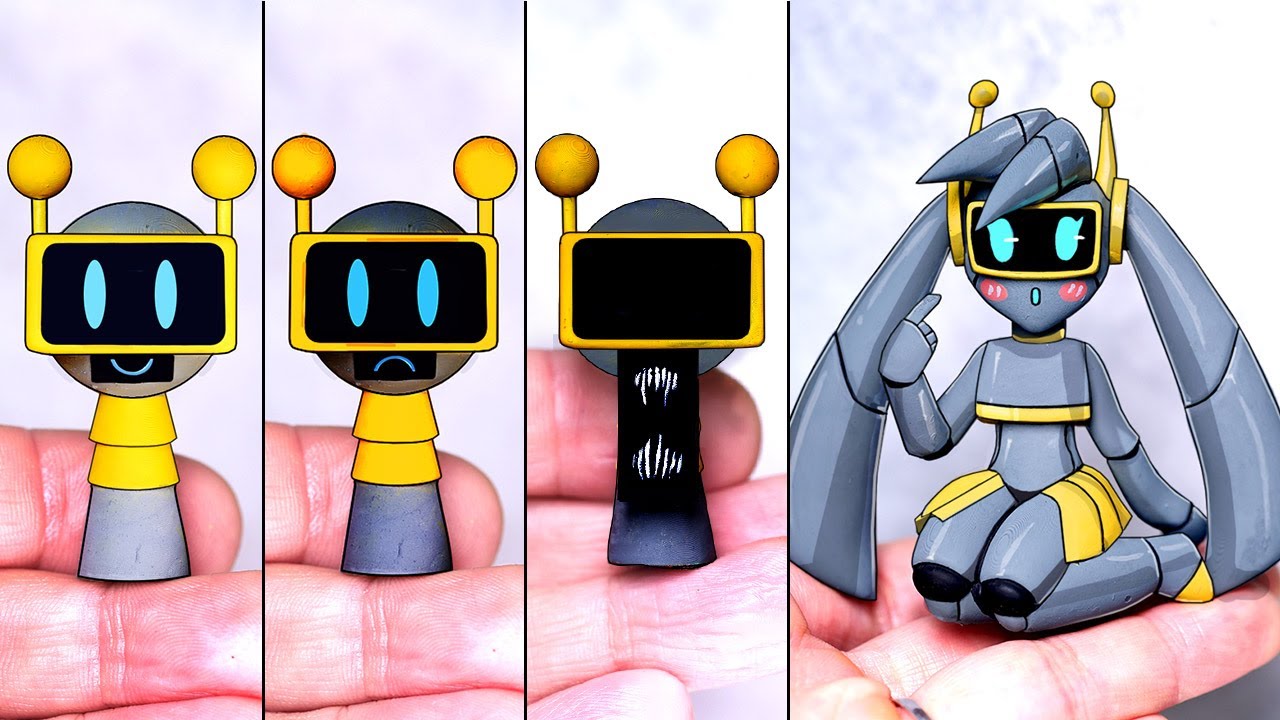 Making SPRUNKI All Funbot Sculptures Timelapse - YouTube