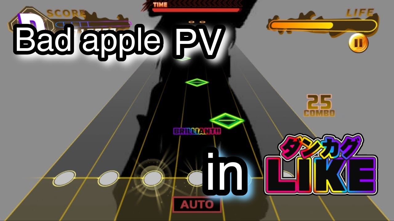 Bad apple PV in ダンカグライク - YouTube