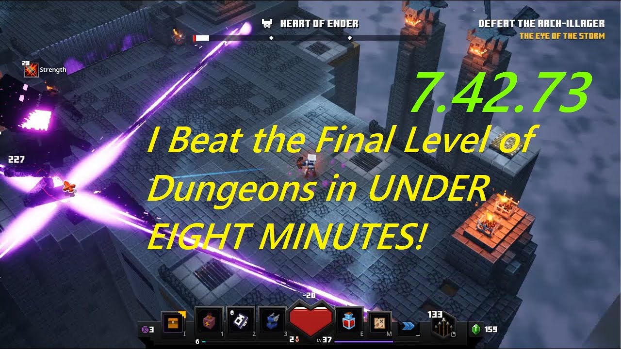 BEATING Minecraft Dungeons Final Level in EIGHT Minutes! - YouTube