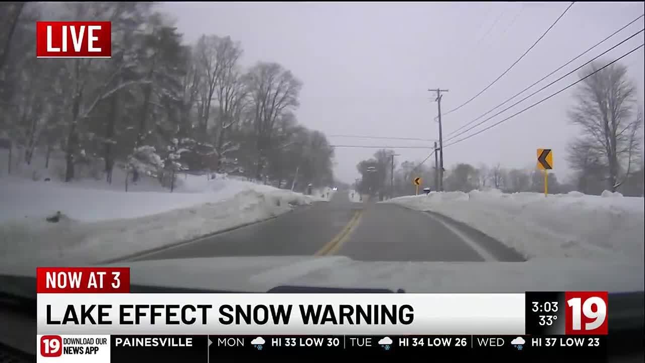 Snow tracking in Ashtabula County where 44-inches of snow have fallen ...