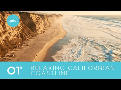 Short 1 Minute Nature Video | Mind Calming Californian Coastline Nature Sound | 4K Nature