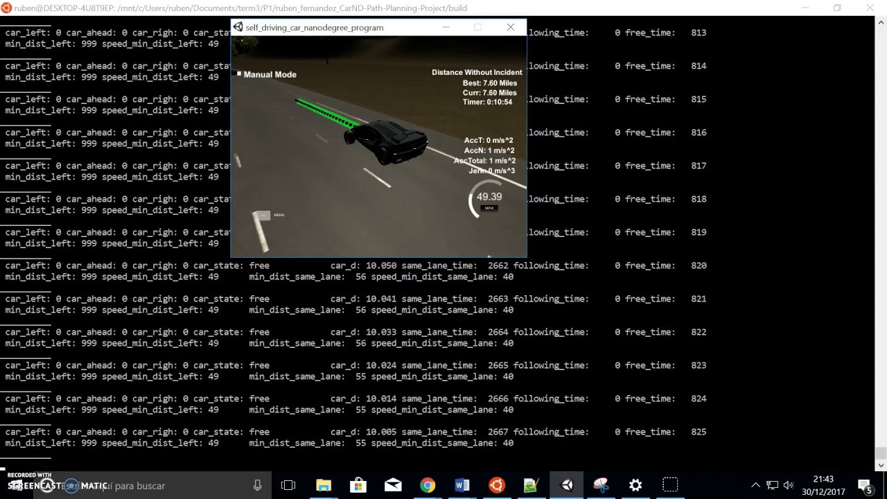 self driving car path planning project. European way - YouTube