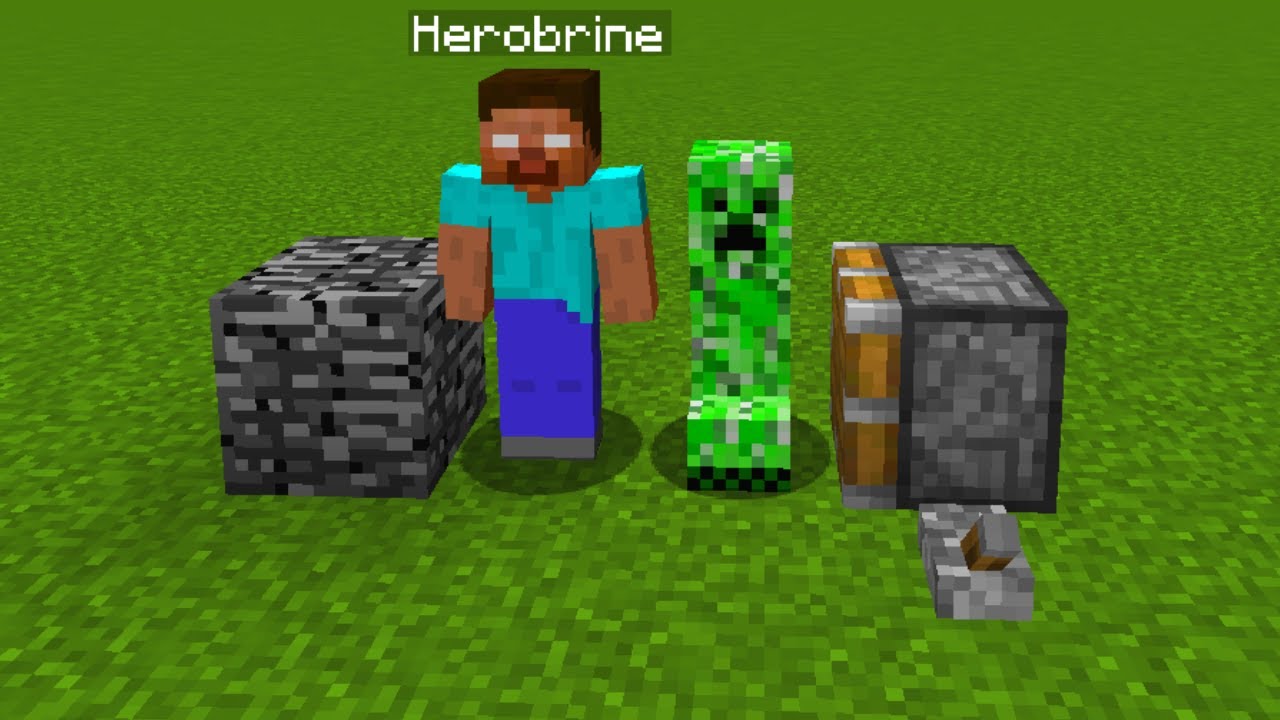 herobrine + creeper = ??? - YouTube