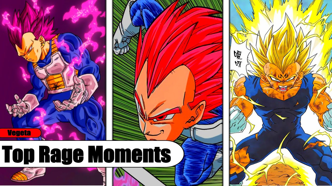 Top 5 Vegeta RAGE Moments ! - Reaction - YouTube