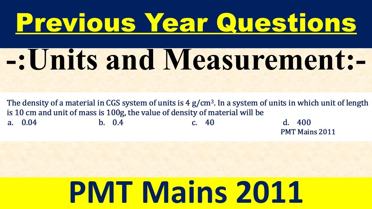 The density of a material in CGS system of units is 4 g/cm3. In a ...