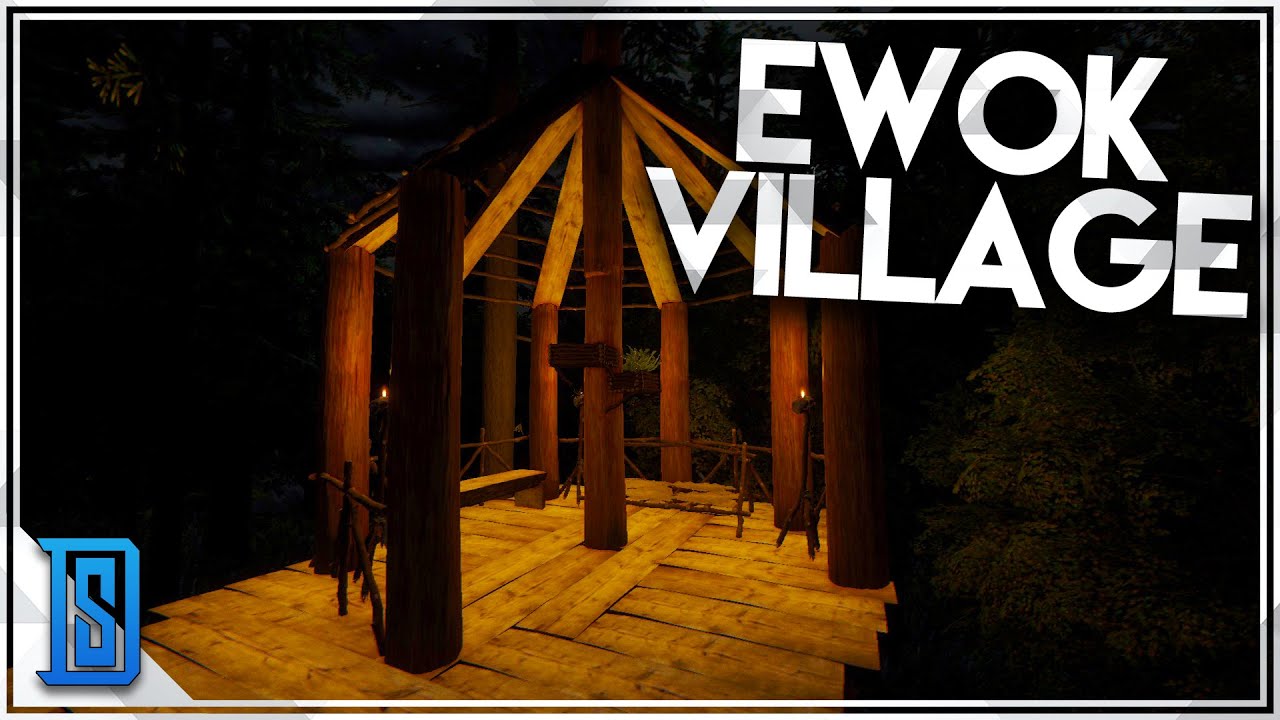 The Forest Multiplayer Pt.14 -GIANT EWOK VILLAGE/WE ARE TREE PEOPLE ...