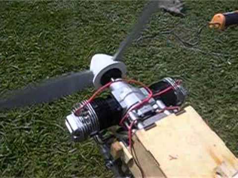 OS FT 160 with twin carb setup - YouTube