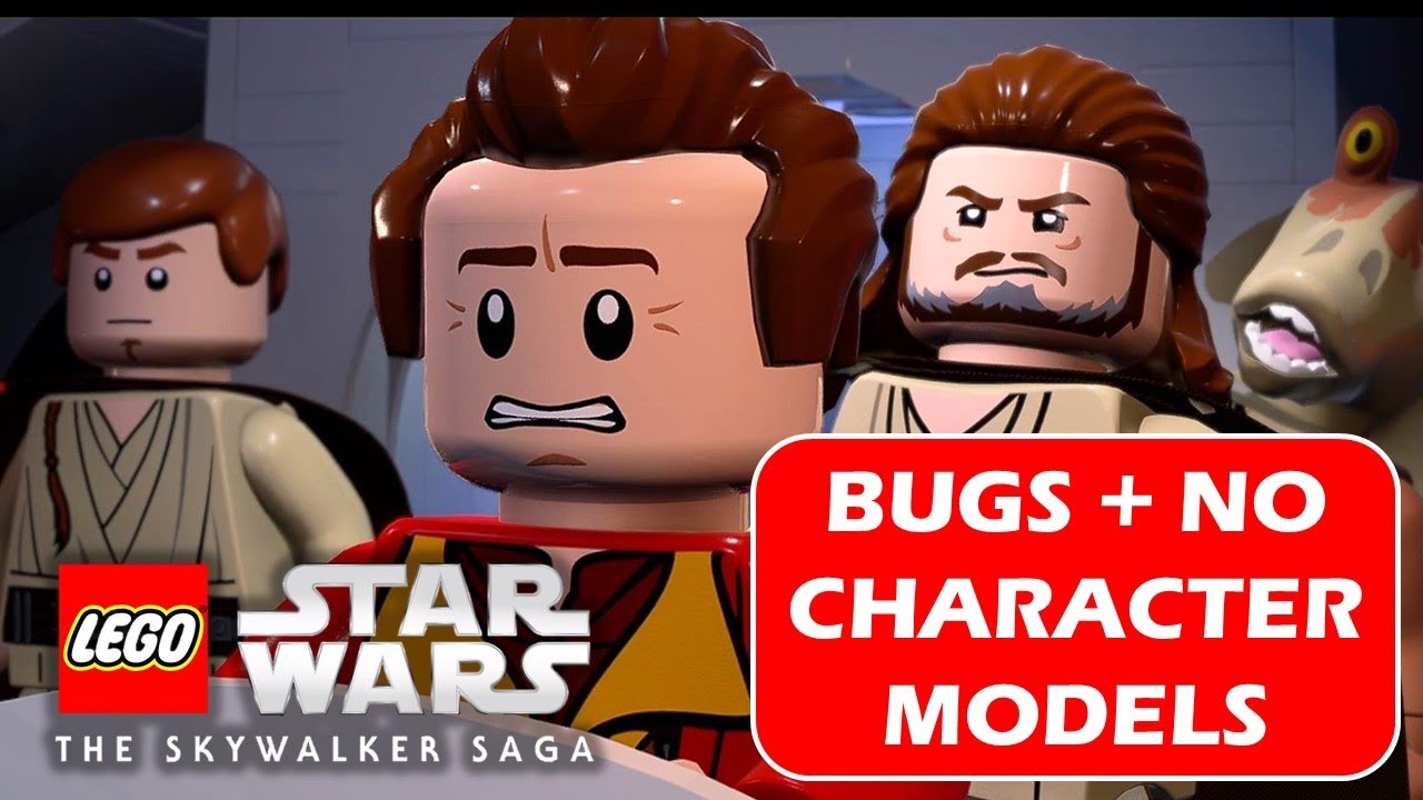 Lego Star Wars: The Skywalker Saga, but there are BUGS and NO CHARACTER ...