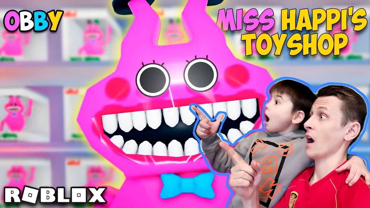 Магазин игрушек Мисс Хэппи Роблокс / Roblox "Miss Happi's Toyshop Obby ...