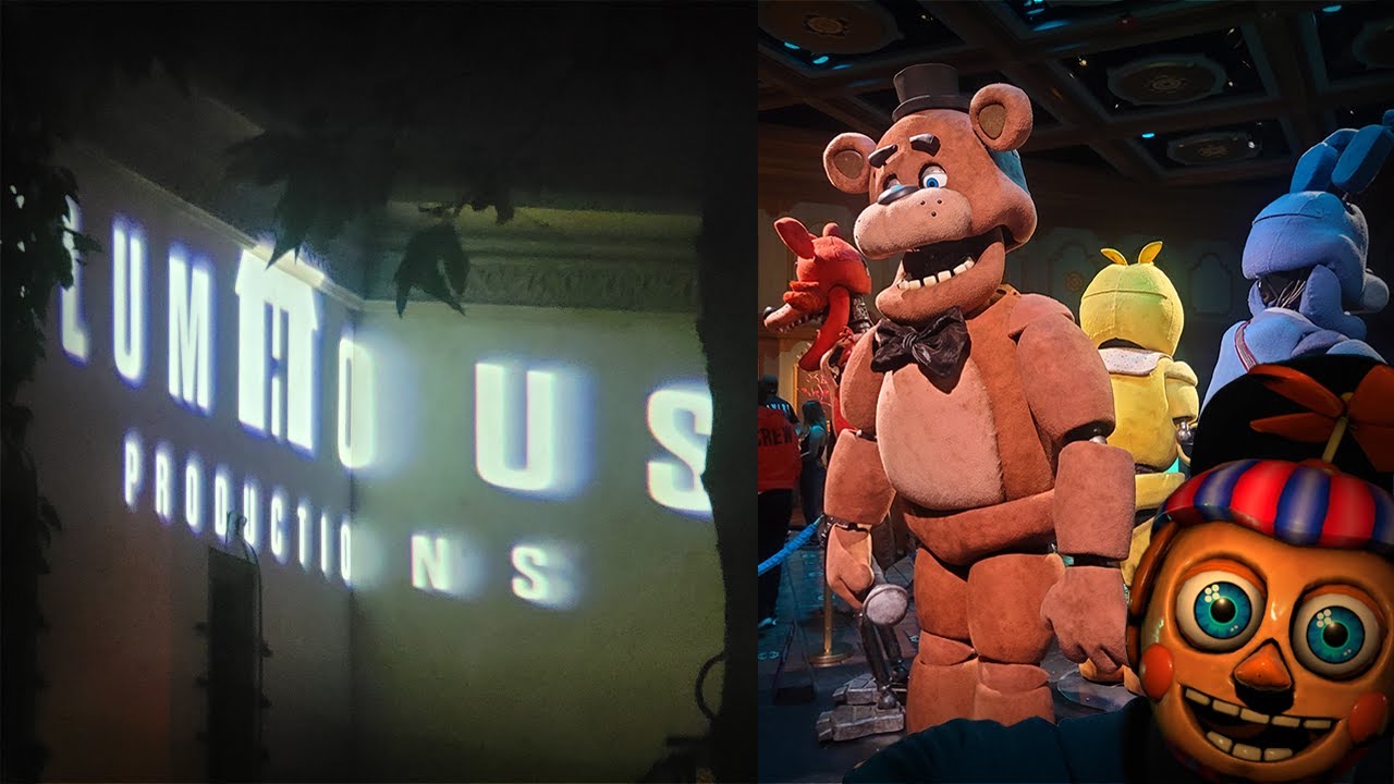 IRL FNAF Animatronics at HHN 2023 | VLOG - YouTube