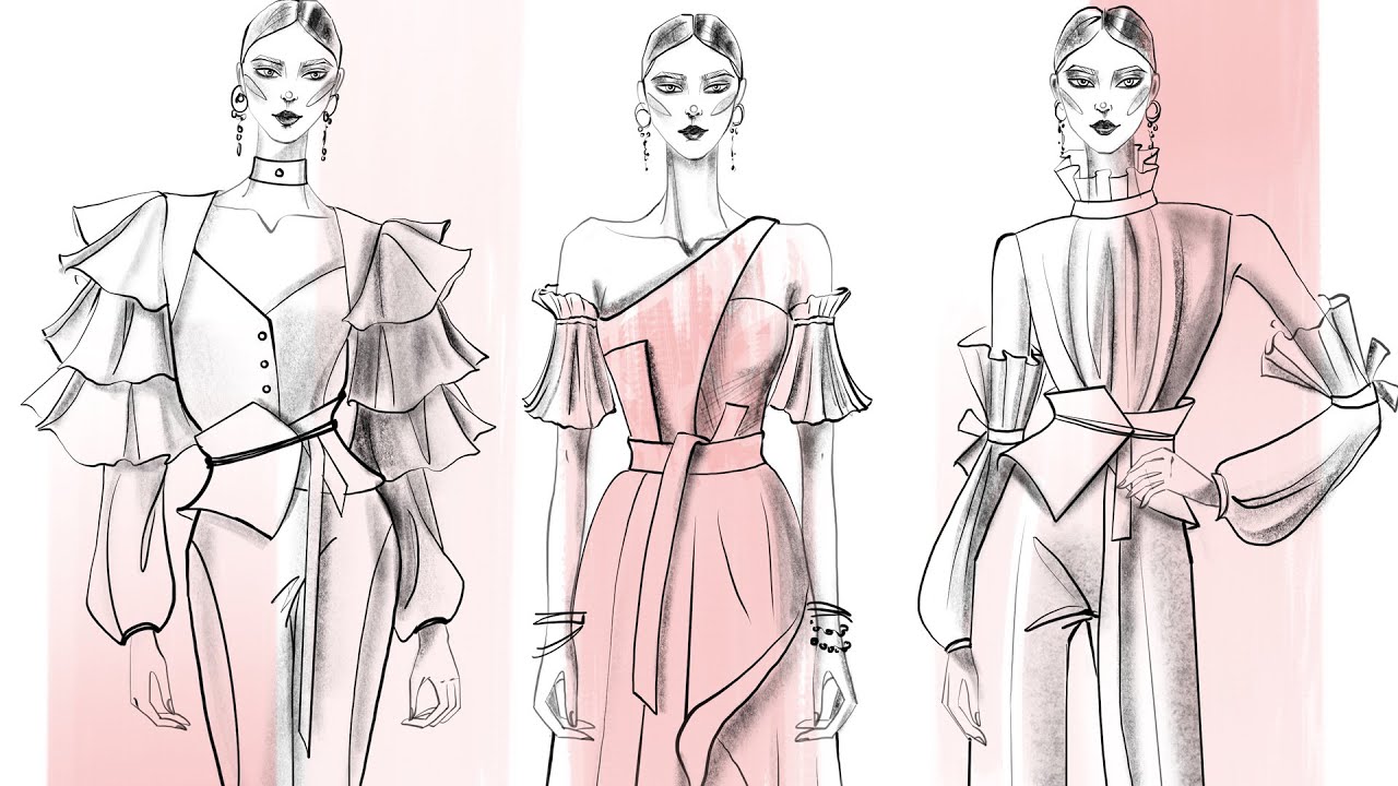 FASHION DESIGN TUTORIAL 服装设计教程：如何快速简单建立人体结构框架 - YouTube