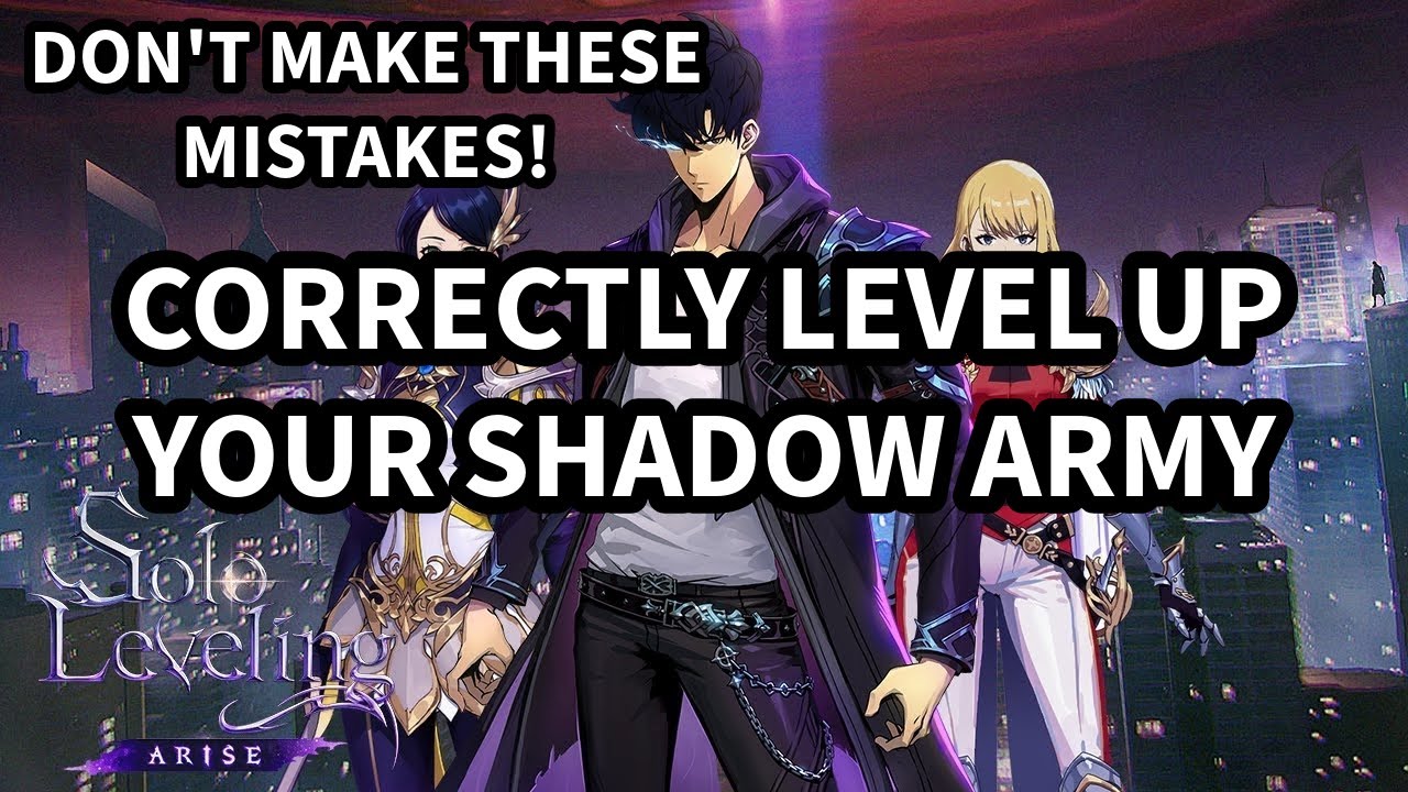 DON'T MAKE THESE MISTAKES! Level Up Your Shadow Army Correctly [Solo ...
