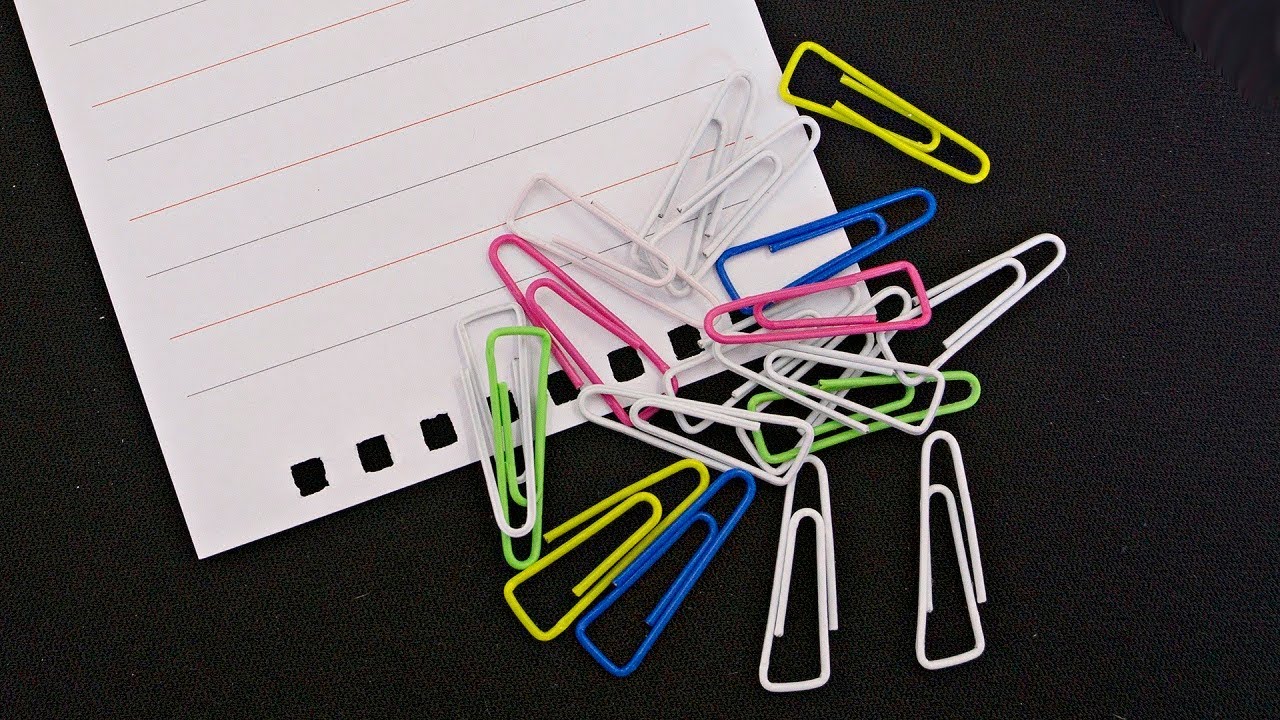 10 Awesome Paper Clip Life Hacks - YouTube