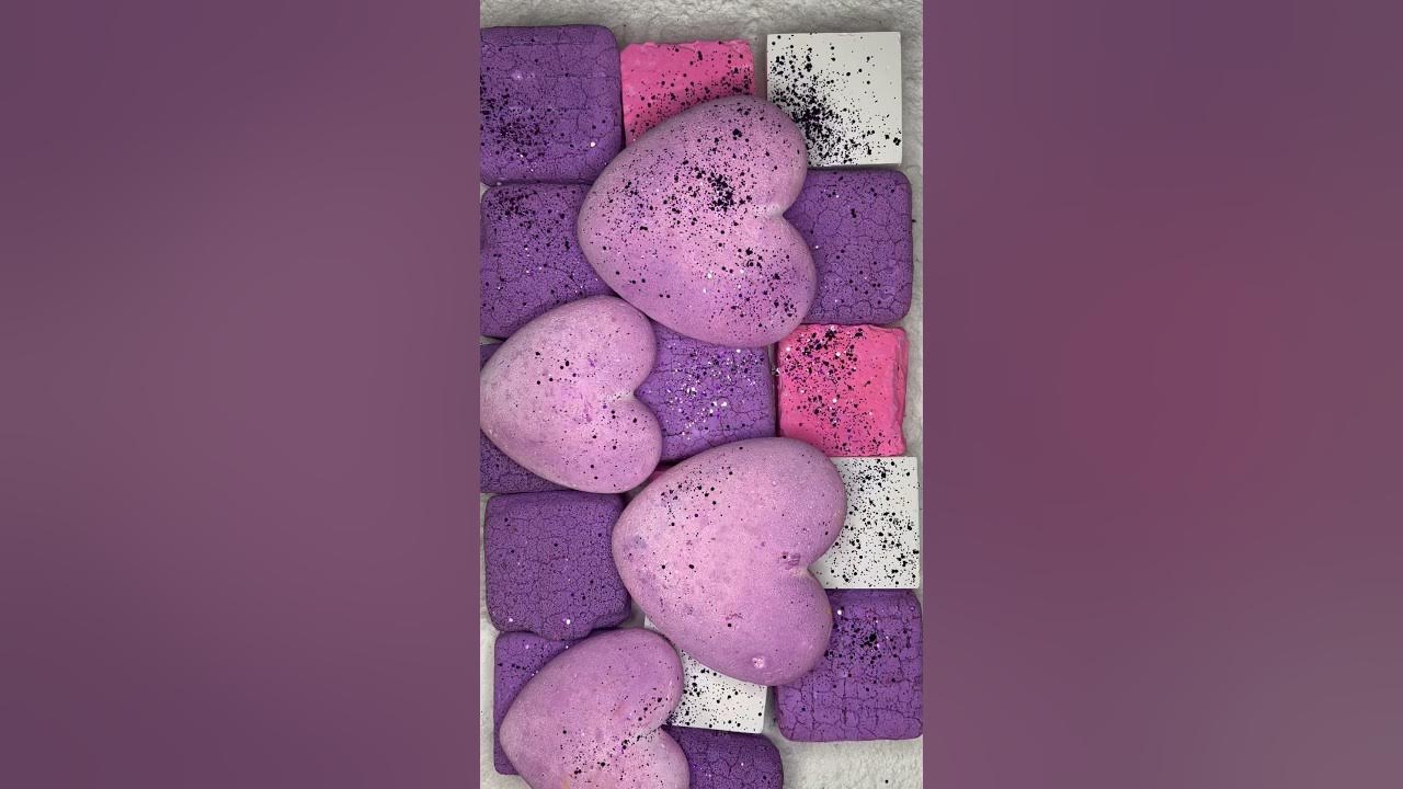 Purple & Pink Hearts & Pasted Blocks - YouTube