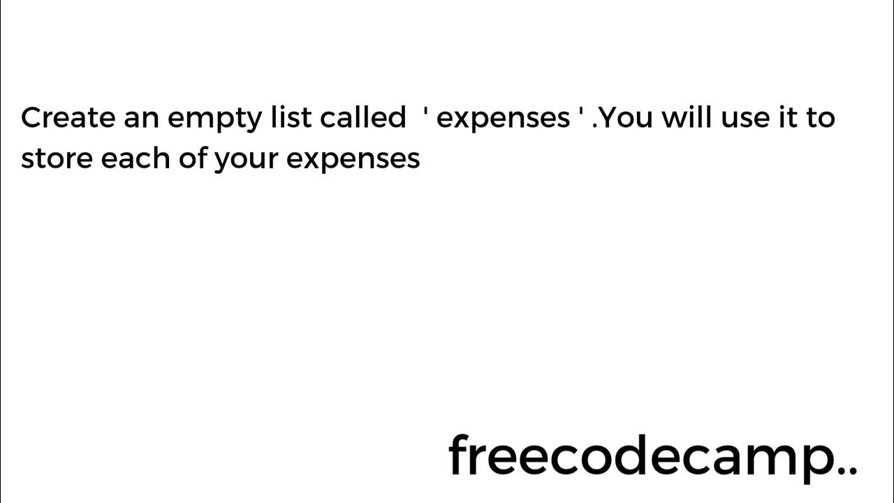 Learn Lambda Functions by Building an Expense Tracker | Python Beta ...