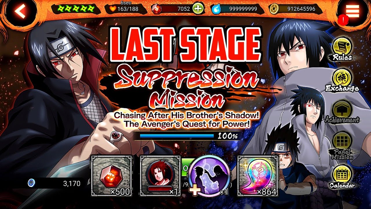 Last Stage Suppression Mission Gameplay | Naruto X Boruto Ninja Voltage ...