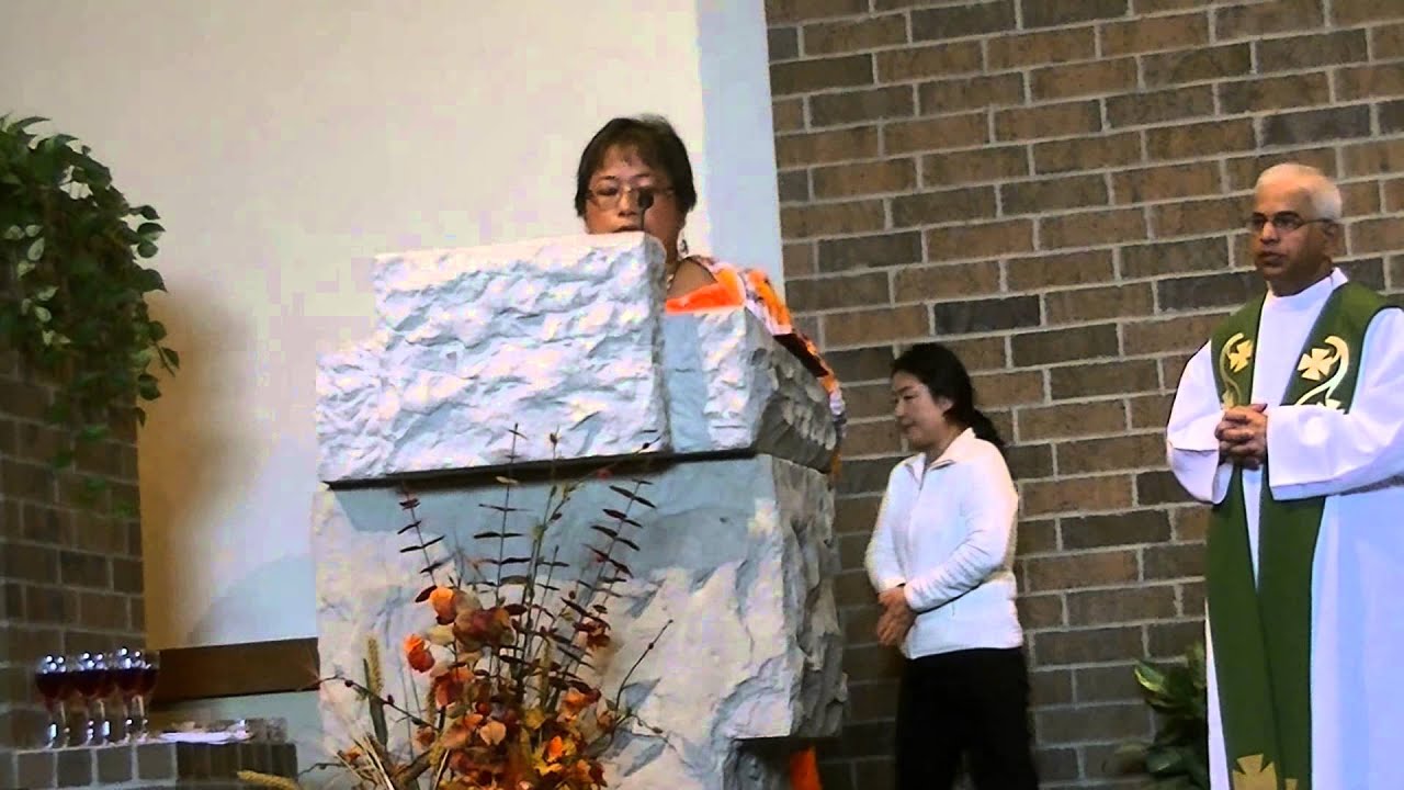 Multilanguage Prayers of Faithful at Asian Catholic Mass in Cleveland ...